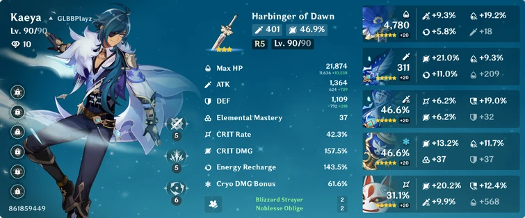 New Kaeya Build | Fandom