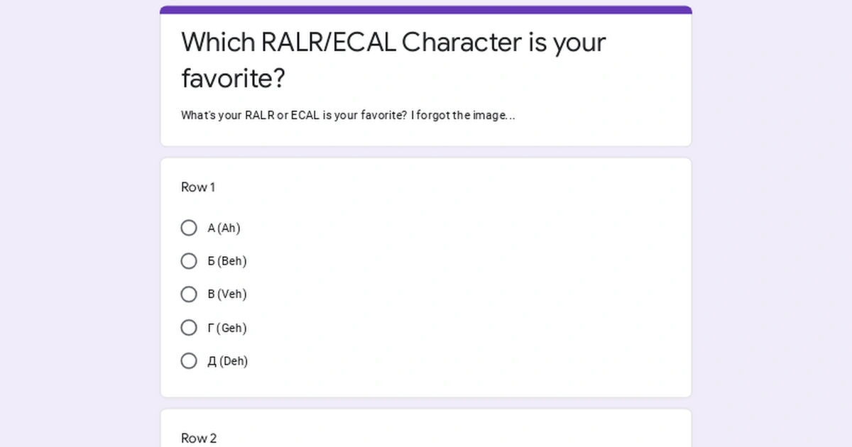 Which RALR/ECAL Character is your favorite? | Fandom
