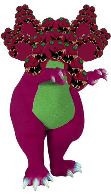 Which 55-Headed Giga Demon Barney is better to you? | Fandom
