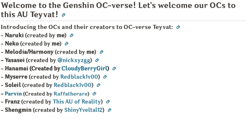 Wow.... the OC-verse is growing really fast! | Fandom