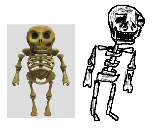 drew a roblox skeleton | Fandom