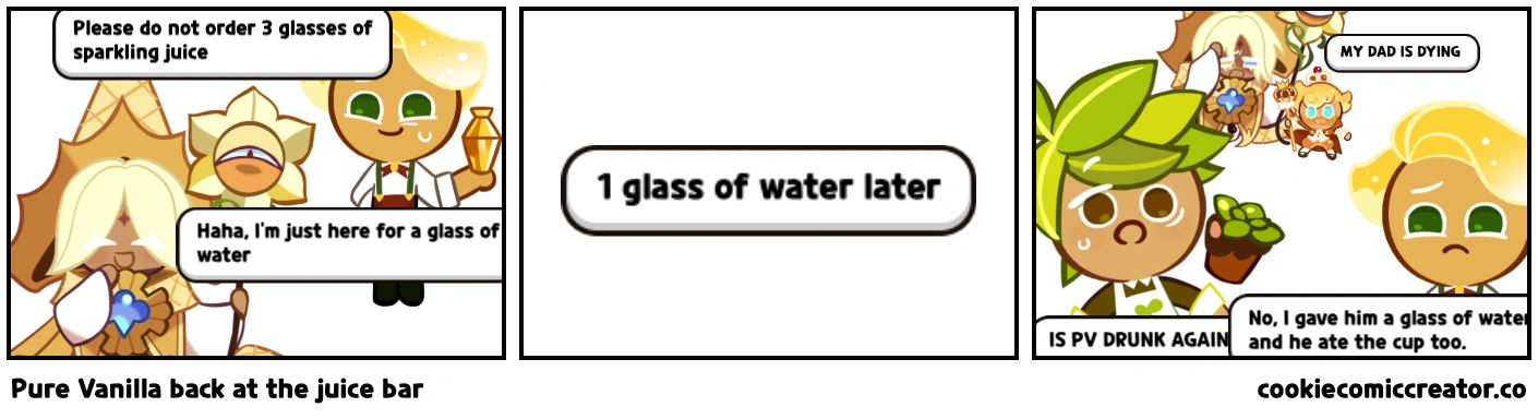 Pure Vanilla back at the Juice Bar (sequel to another comic) | Fandom