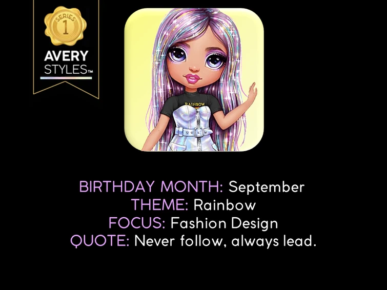 Rainbow High Bios with My Little Pony G3 inspiration: Avery Styles | Fandom