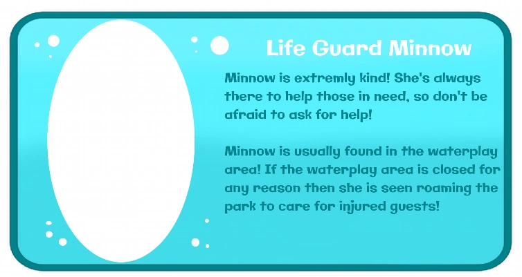 I made a little Character card for Lifeguard Minnow :D | Fandom