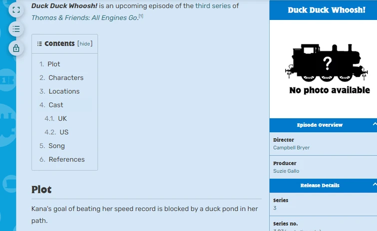 Sadly Duck will not return to All engines go | Fandom