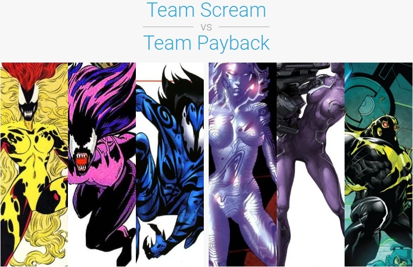 Battle Of The Sexiest Female Symbiotes (With Sleeper) aka Team Scream ...