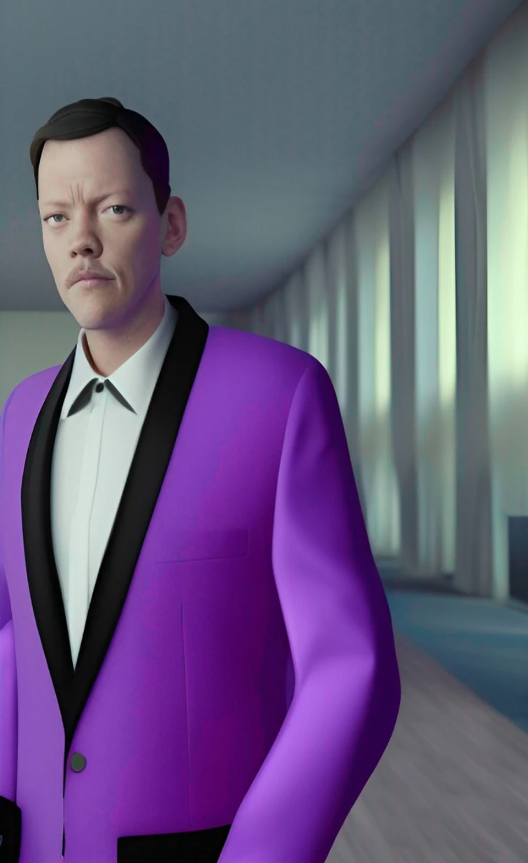 I thought I'd run a few AI arts on Matthew Lillard as William Afton ...
