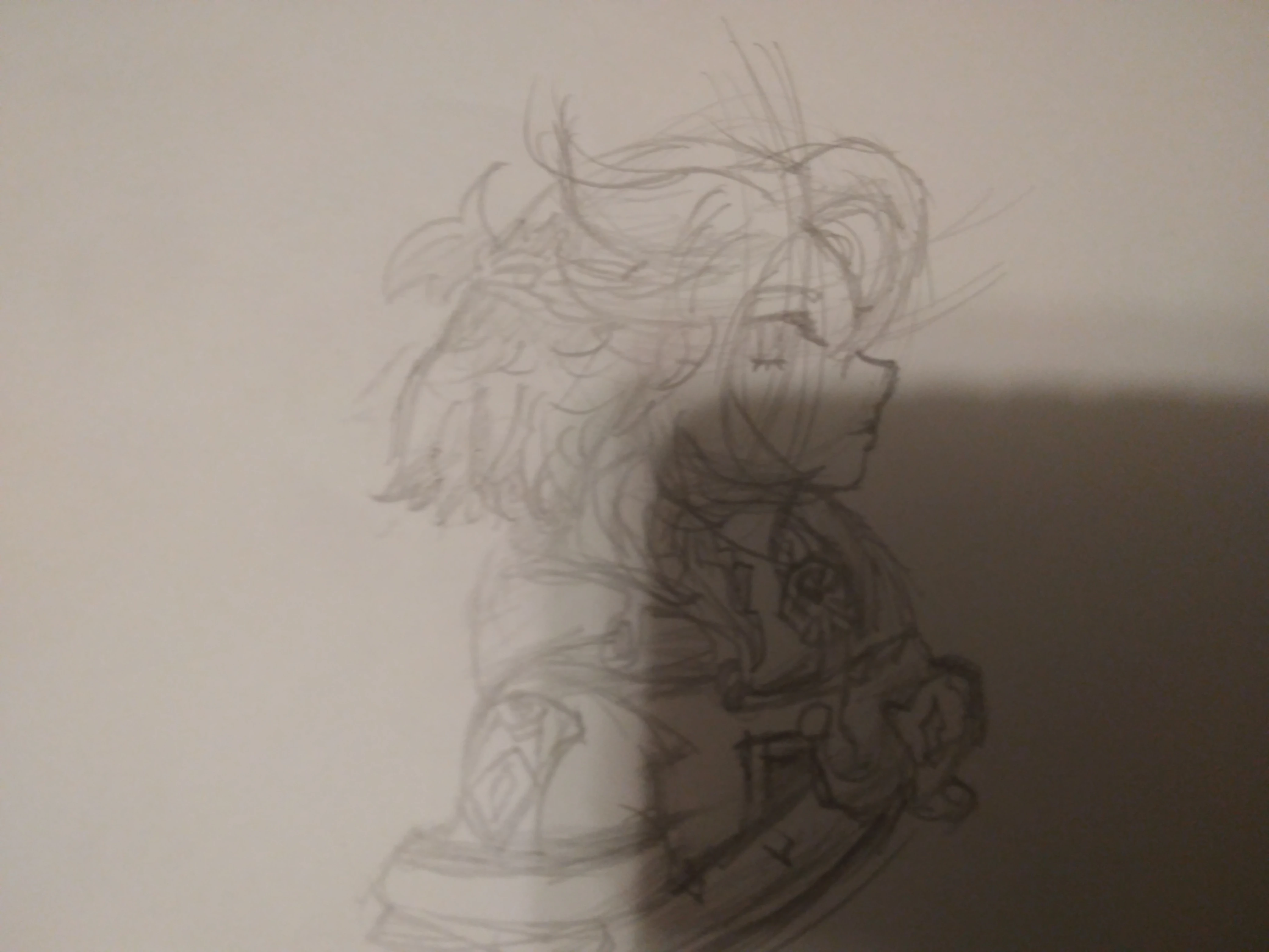 Drew the chalk boy. | Fandom