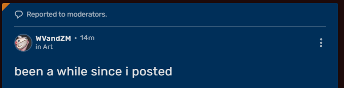 reporting my own post be like | Fandom