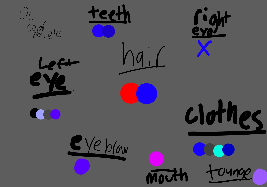 my oc's color pallete | Fandom