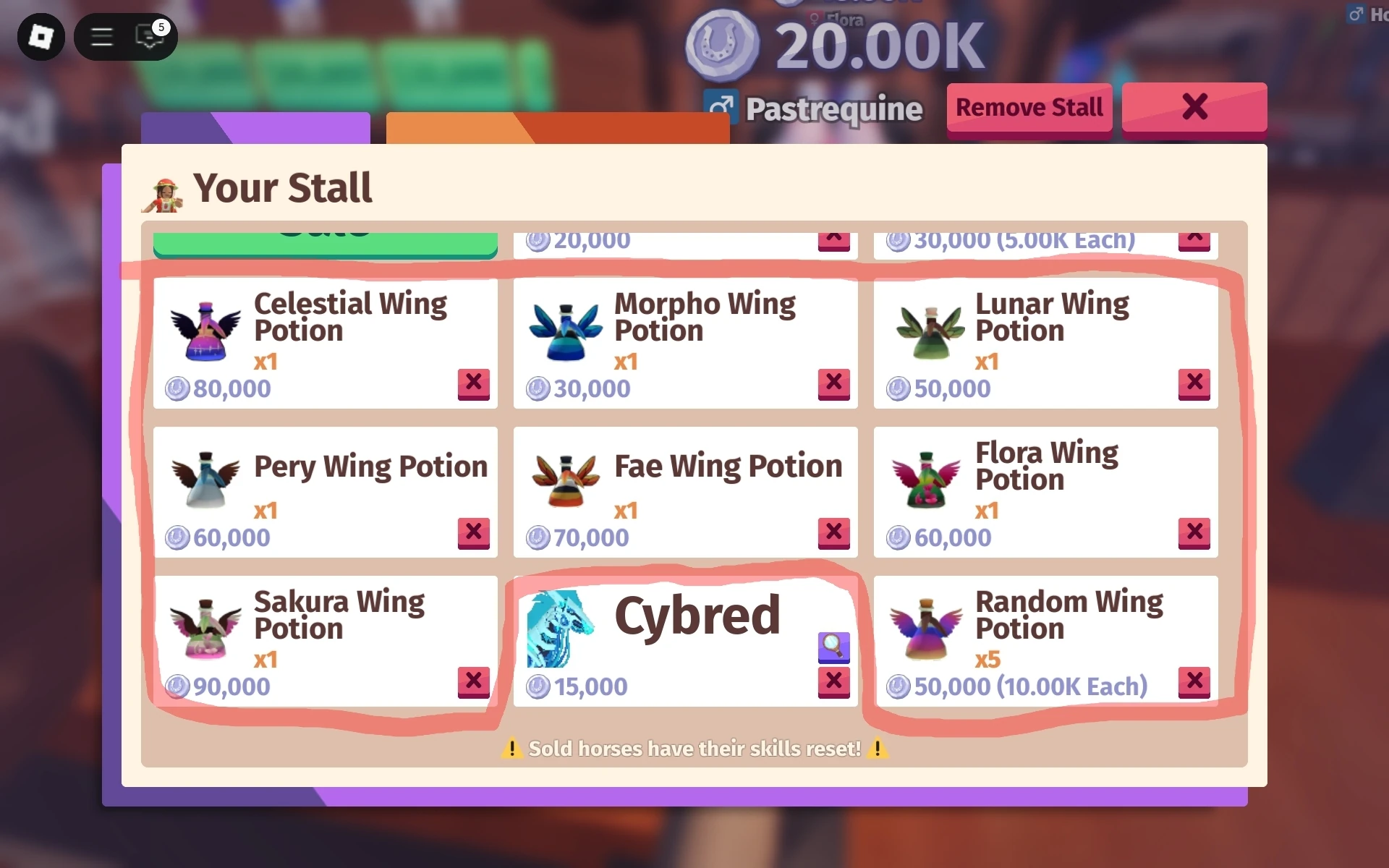 Wing Potions Prices | Fandom