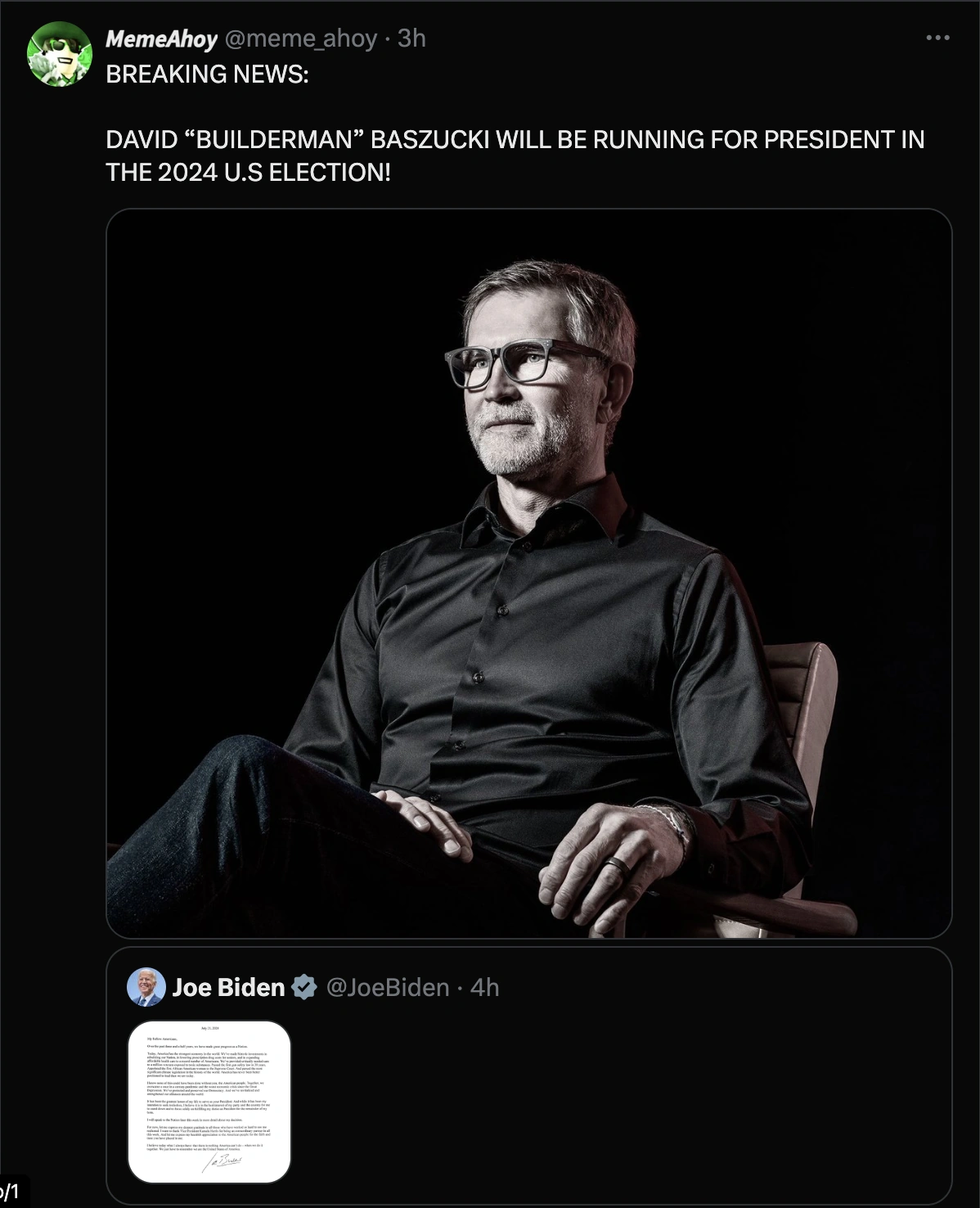 NO WAY DAVID BASZUCKI IS RUNNING FOR PRESIDENT | Fandom