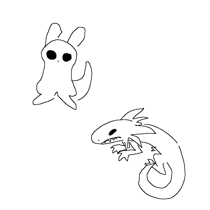 slug cat and lizard doodle | Fandom