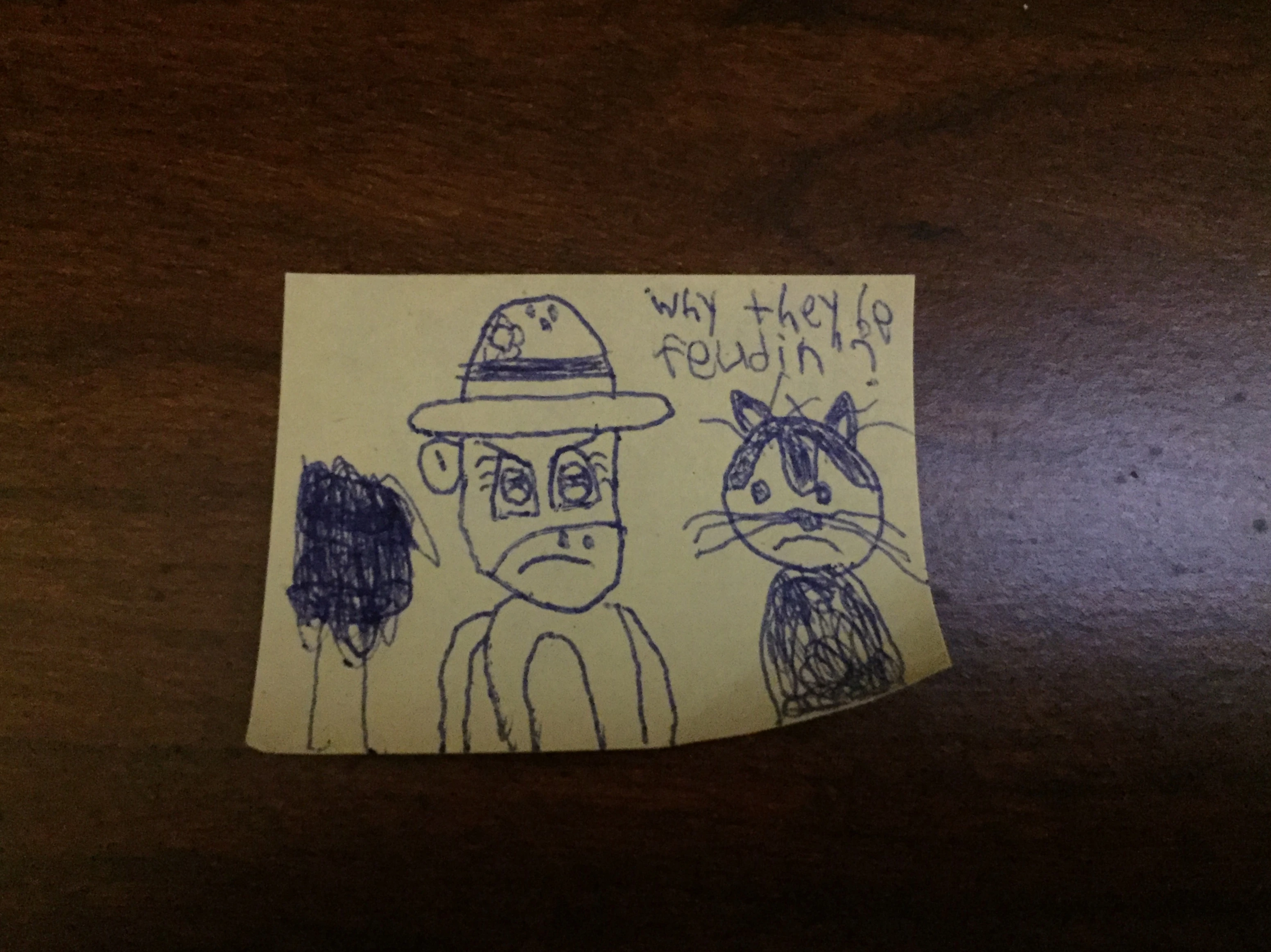 Some art I made on a lil sticky note at work today | Fandom