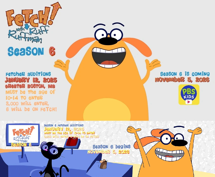 FETCH! with Ruff Ruffman Season 6 FETCHer Auditions Flyer + Attached ...
