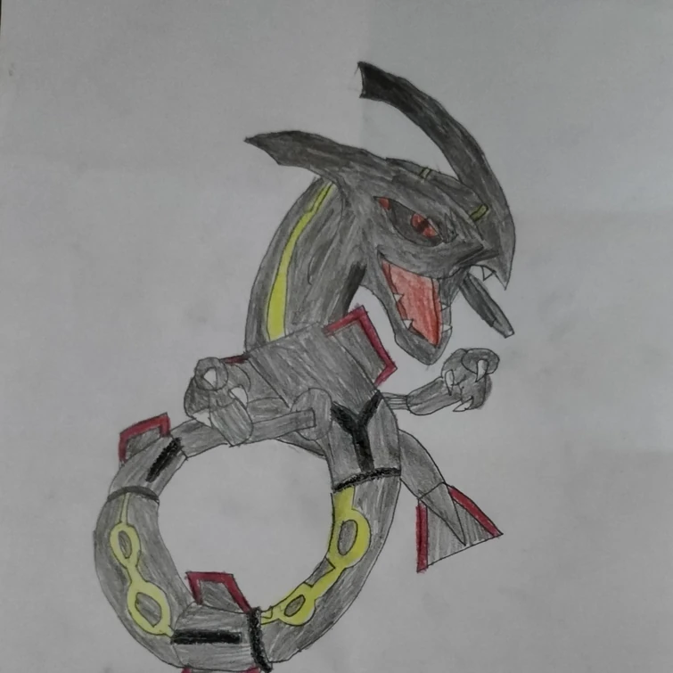 Shiny Rayquaza art | Fandom