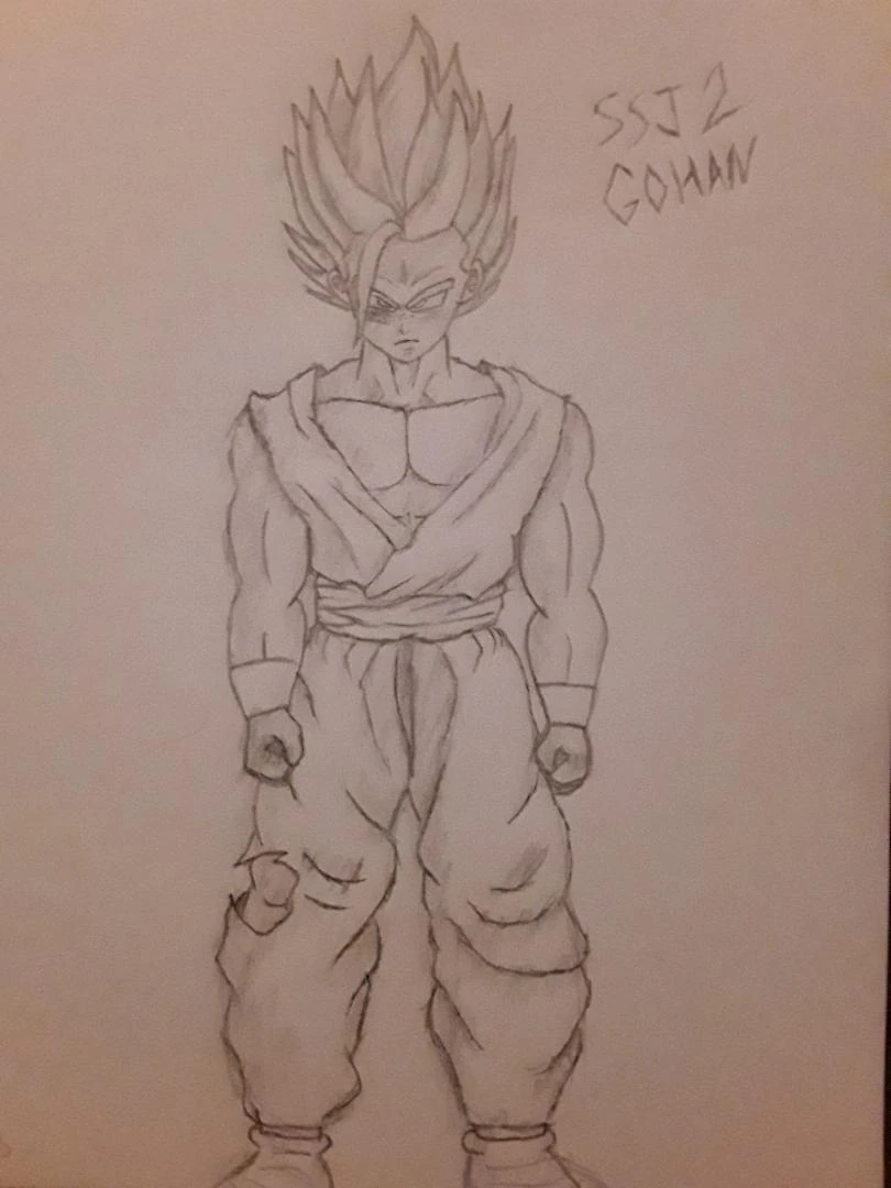 A quick Sketch of SSJ2 Gohan | Fandom