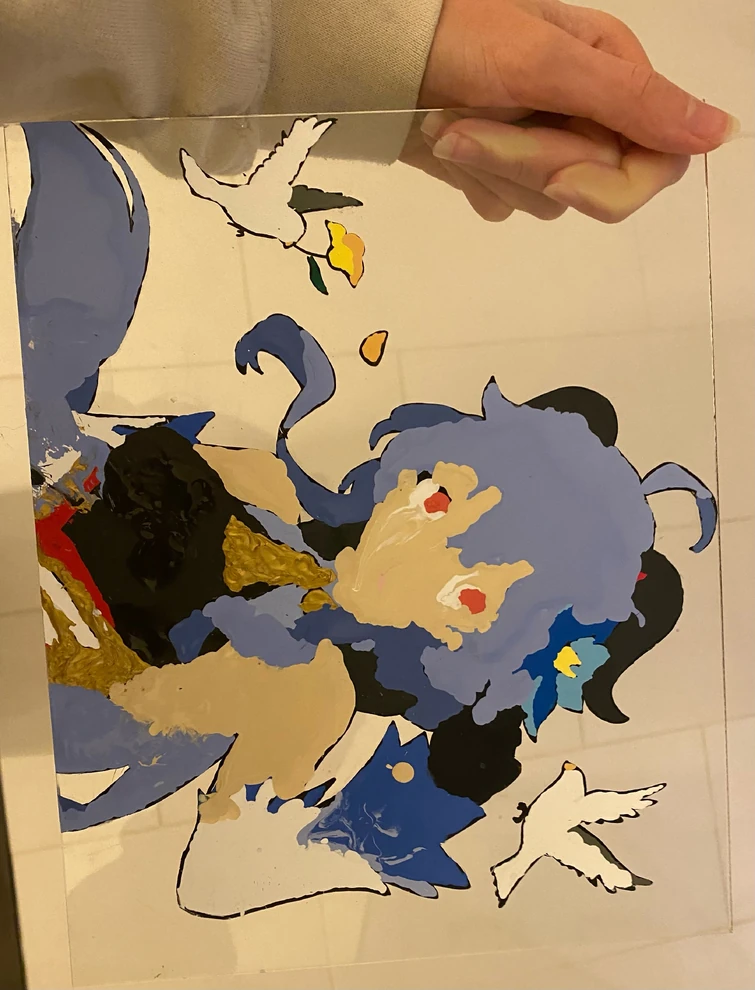 Ganyu glass painting | Fandom