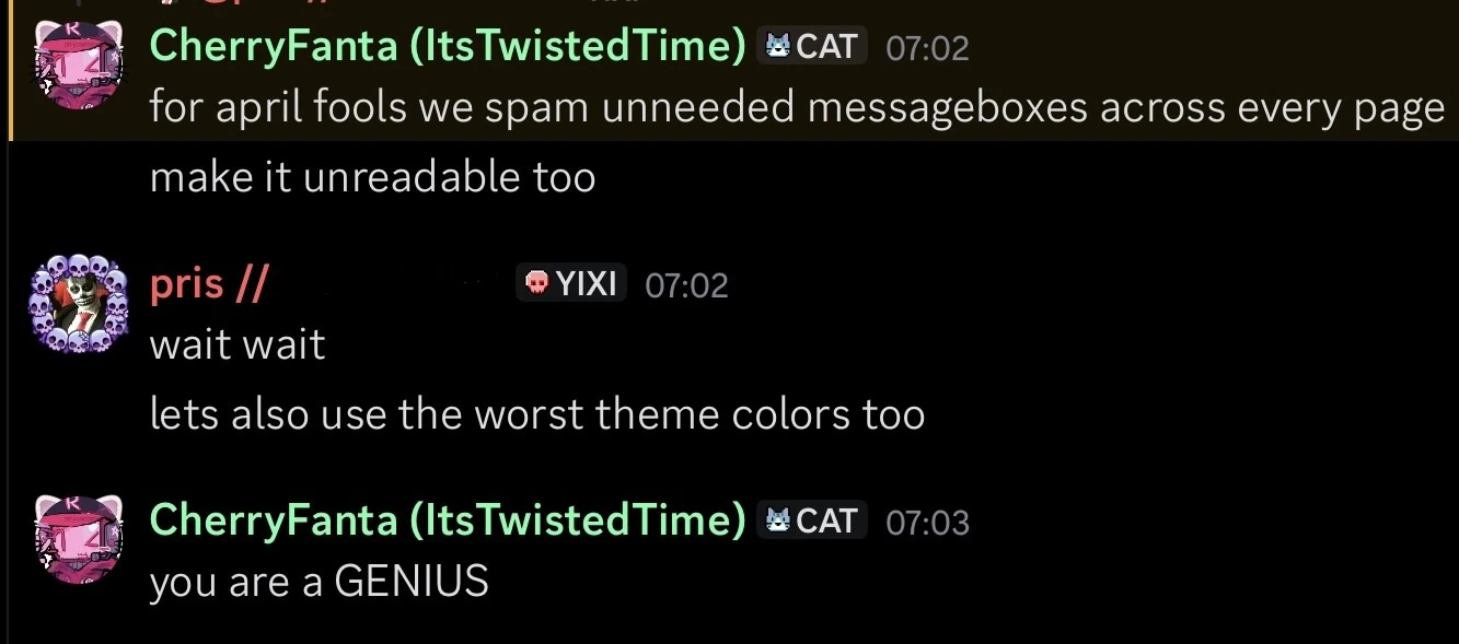 the people not in the discord server are missing out on this | Fandom