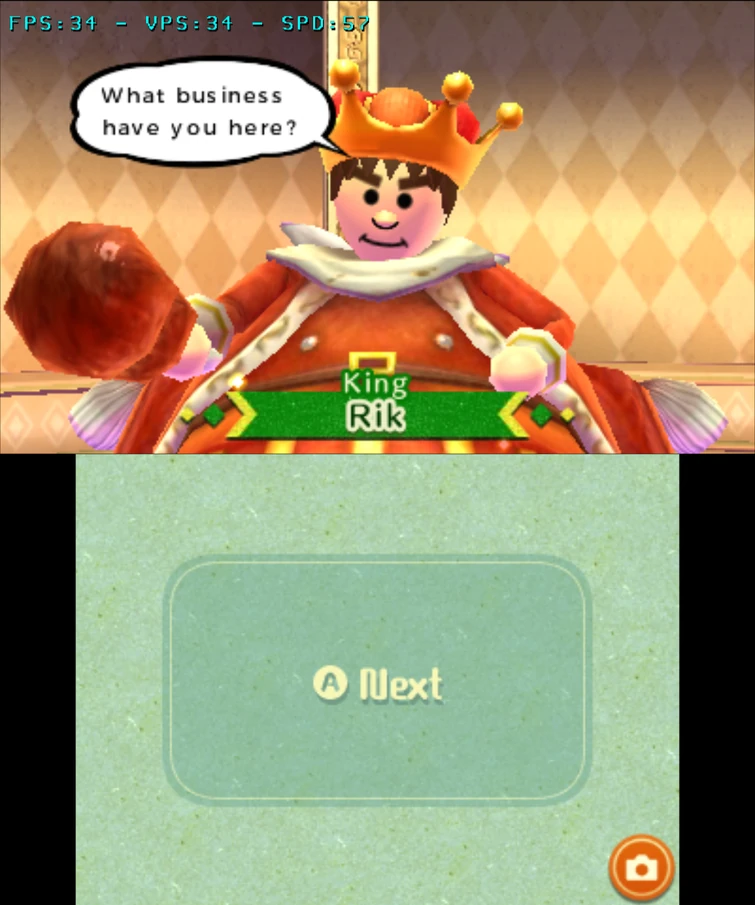 A screenshot for when I first encountered each royal cast Mii | Fandom