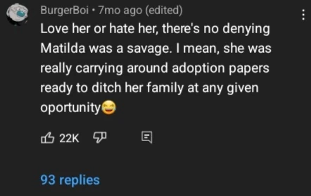 Just a random yt comment | Fandom