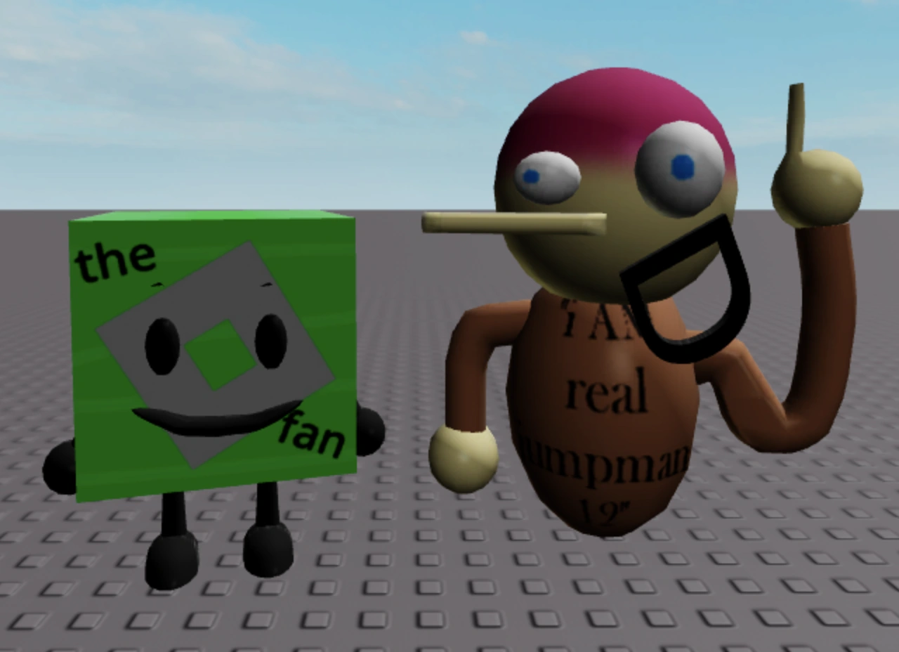 i put the roblox fan and jumpman12 anim8or models into roblox! | Fandom