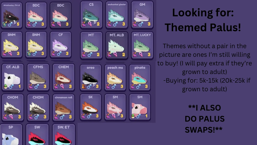 Looking for: Themed Palus! | Fandom