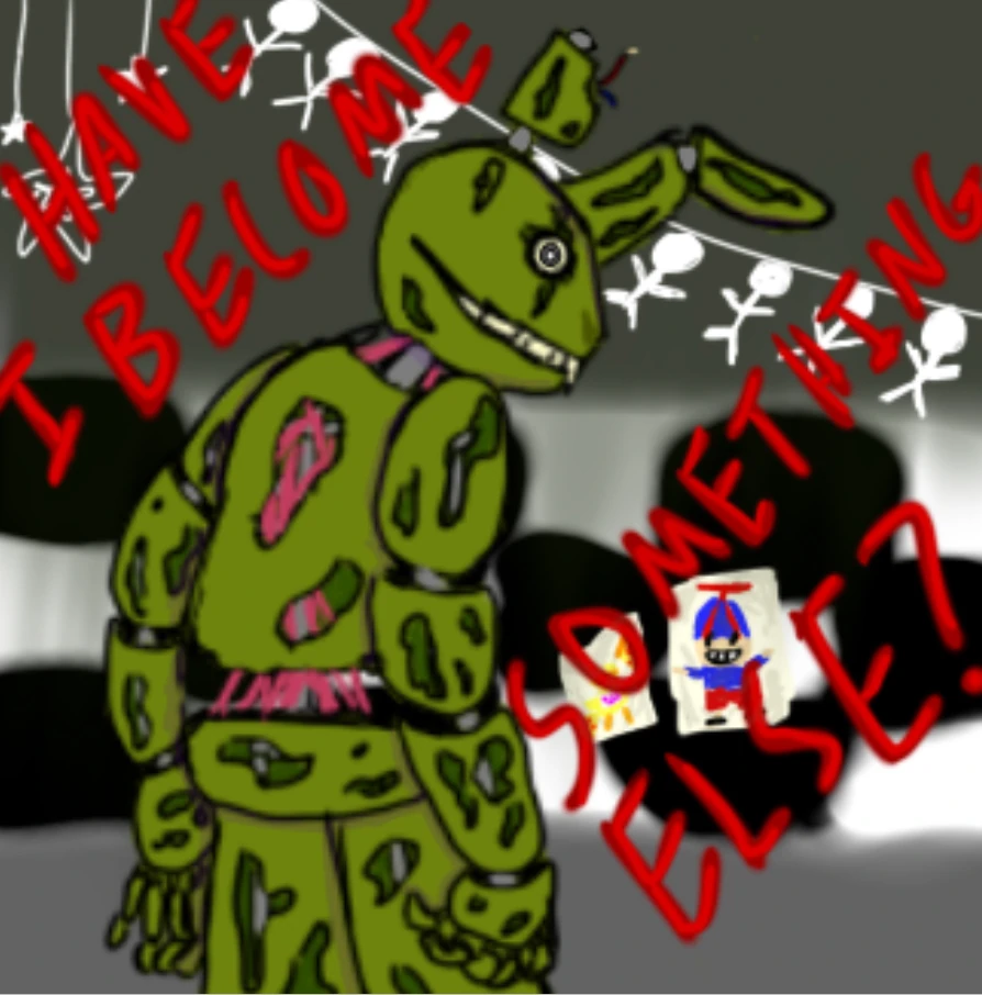 Hi idk I wanted to share my art, this is my spring trap | Fandom