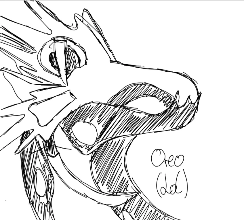 Sketch of my Oc (Oreo) | Fandom