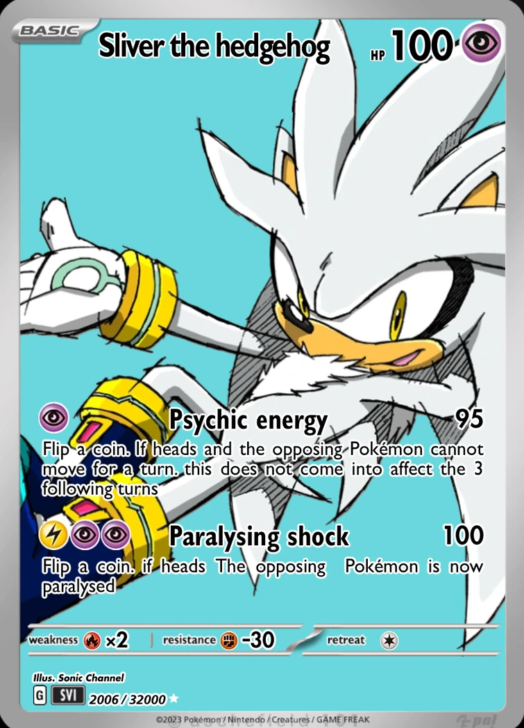 Shadow Sonic Pokemon Cards