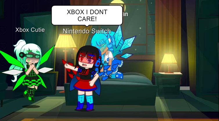 A scrapped and very short comic of the Console Girls | Fandom