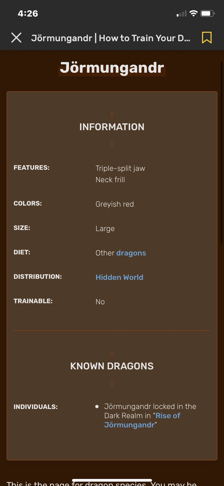 My guess on Jormungandr was right! Warning possible spoilers. | Fandom