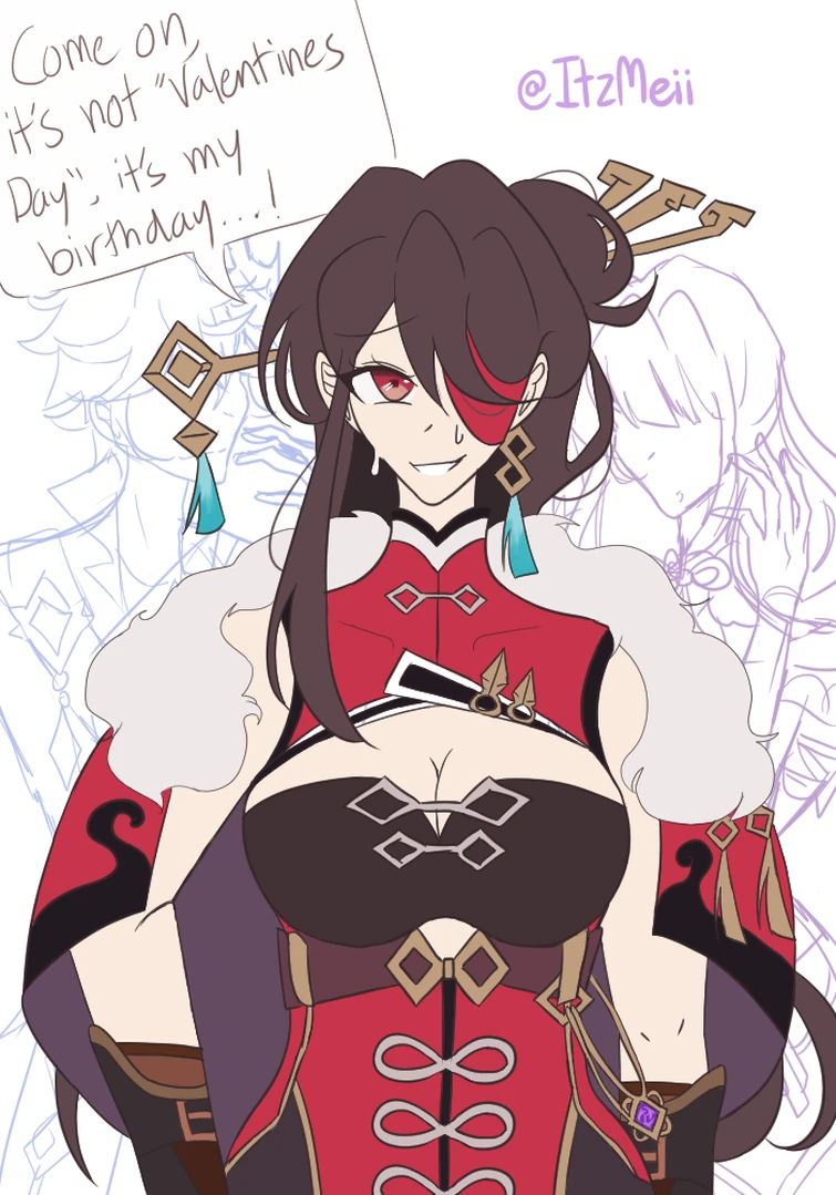 happy v̶a̶l̶e̶n̶t̶i̶n̶e̶s̶ birthday, Beidou! (fanart) | Fandom