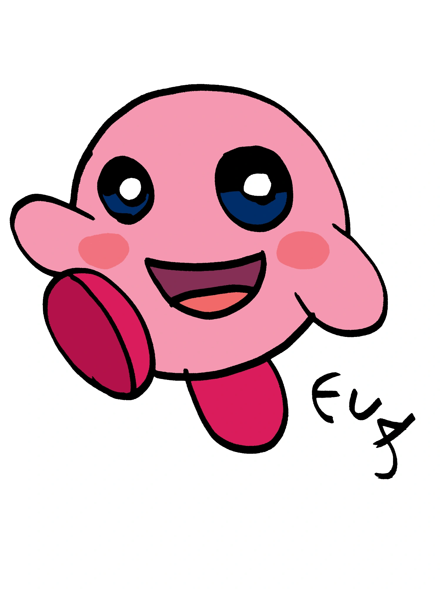 My drawing of Kirby | Fandom