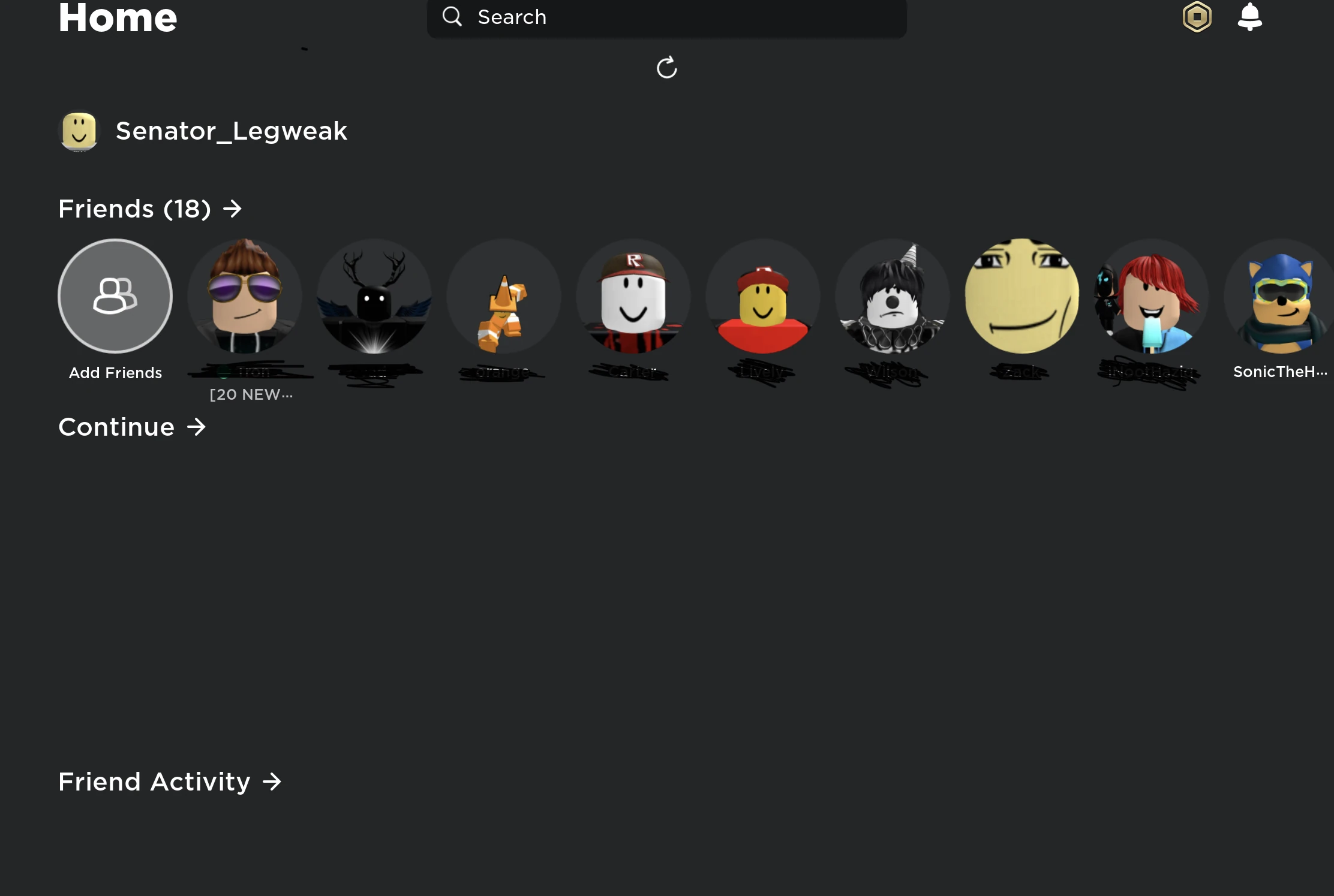 Am I the first one to get this bug (or a sign of roblox going down ...