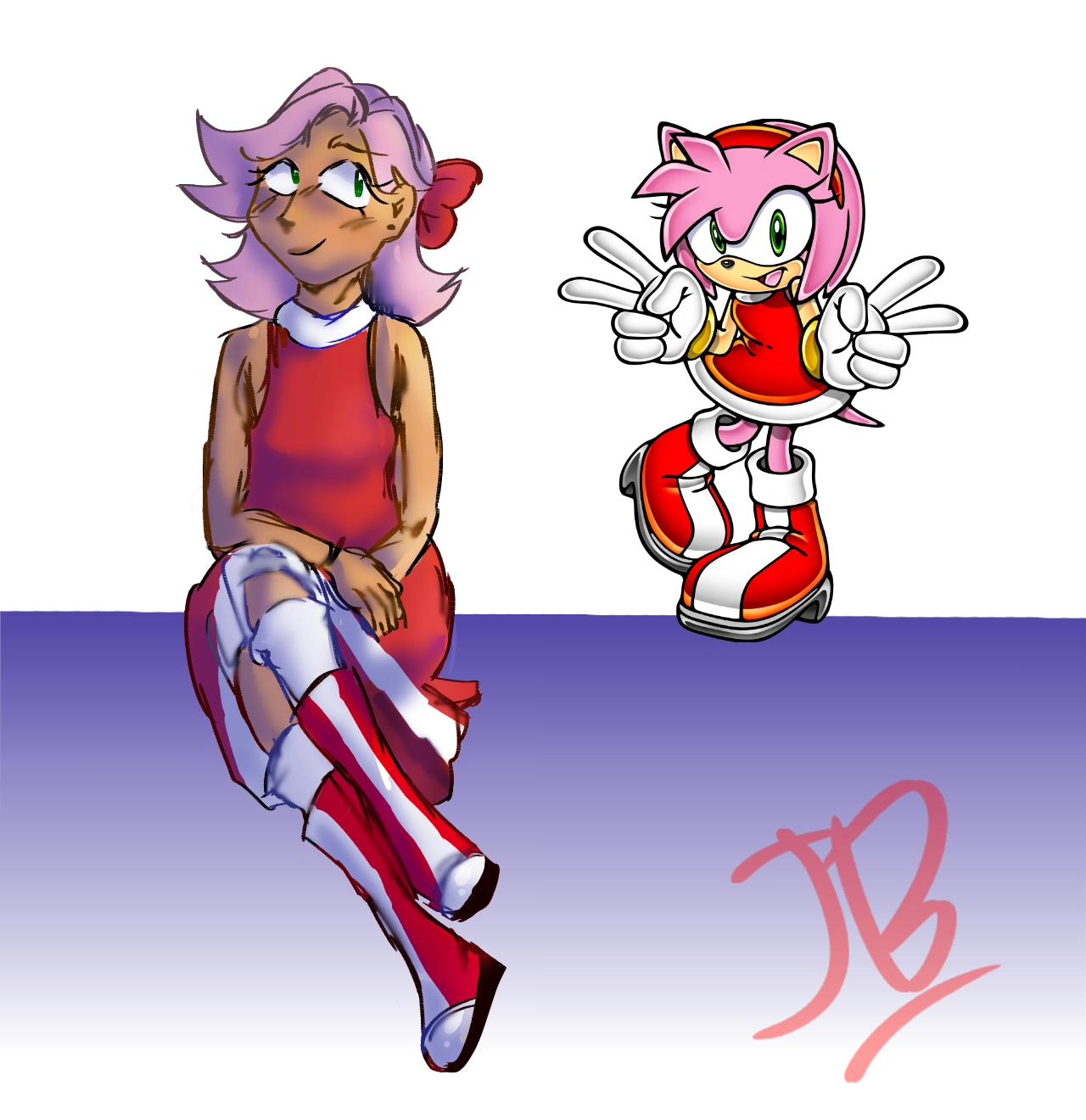 Amy rose fan art | Fandom