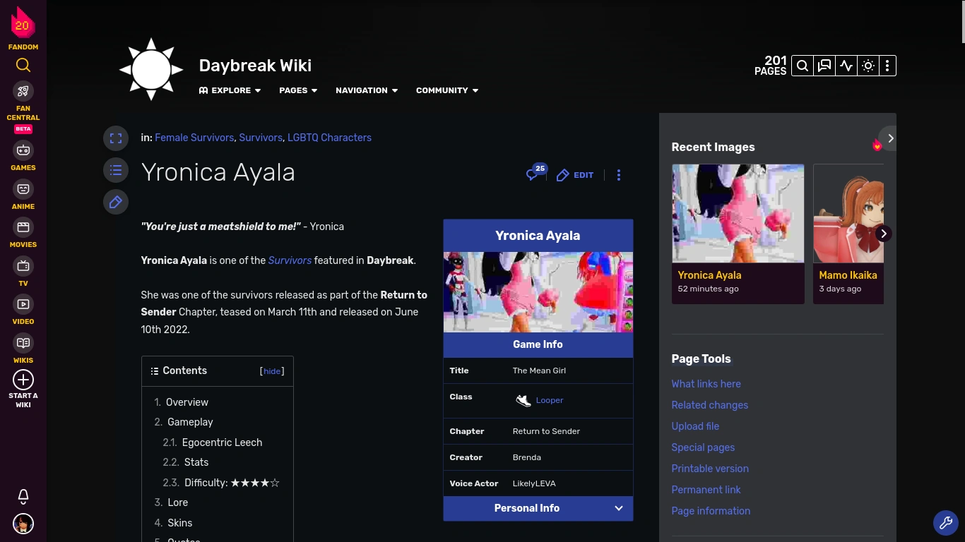 The DTI player is infecting the Daybreak wiki | Fandom
