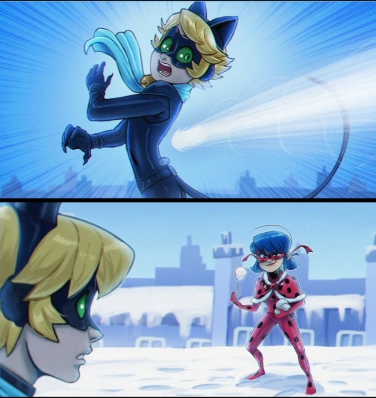 Part 1 of ladynoir snow comic | Fandom