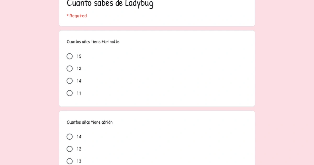 Cuestionario de miraculous | Fandom