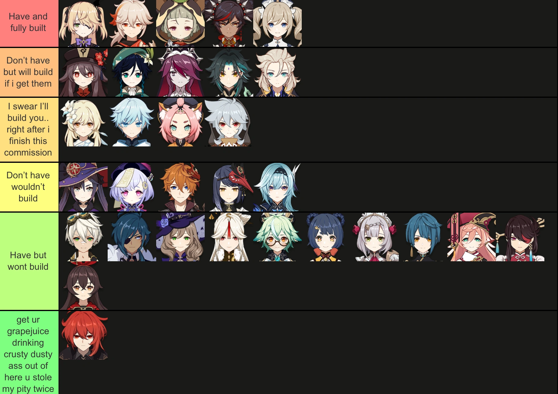 um tier list bc their popular now 👹👹 // builds | Fandom