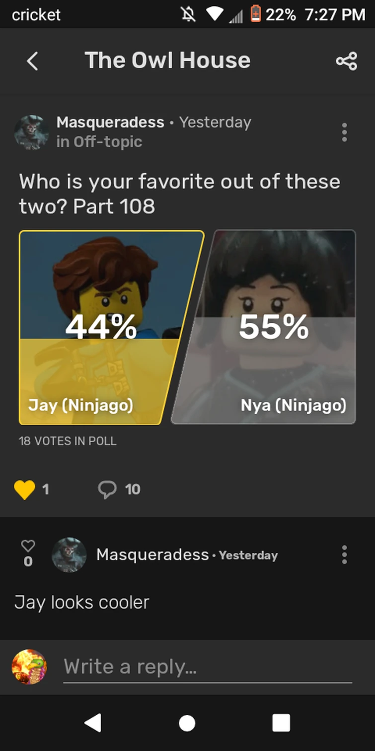 Who is your favorite out of these two? Part 108 | Fandom