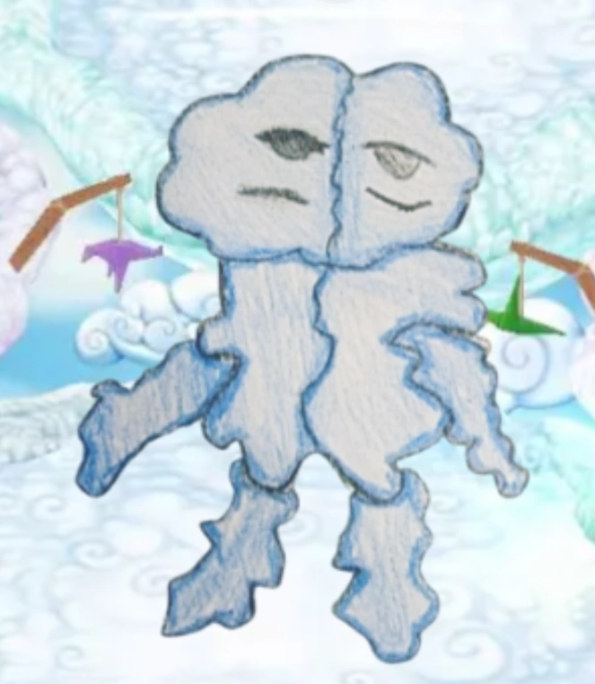 Taught my little cousin how to draw MSM monsters, this is his first one ...