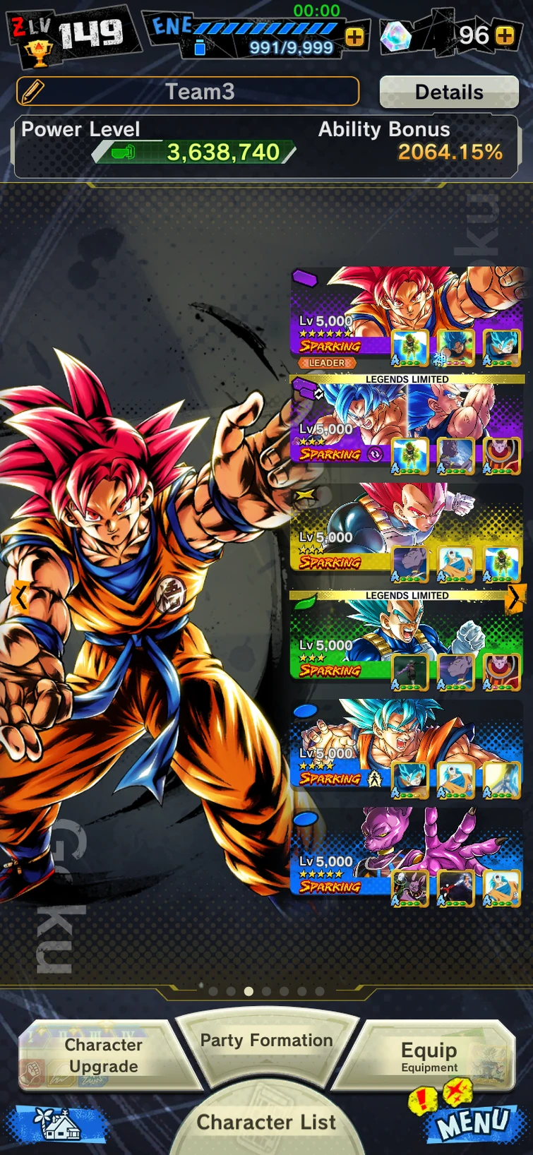 Edited my DB Legends team roster | Fandom