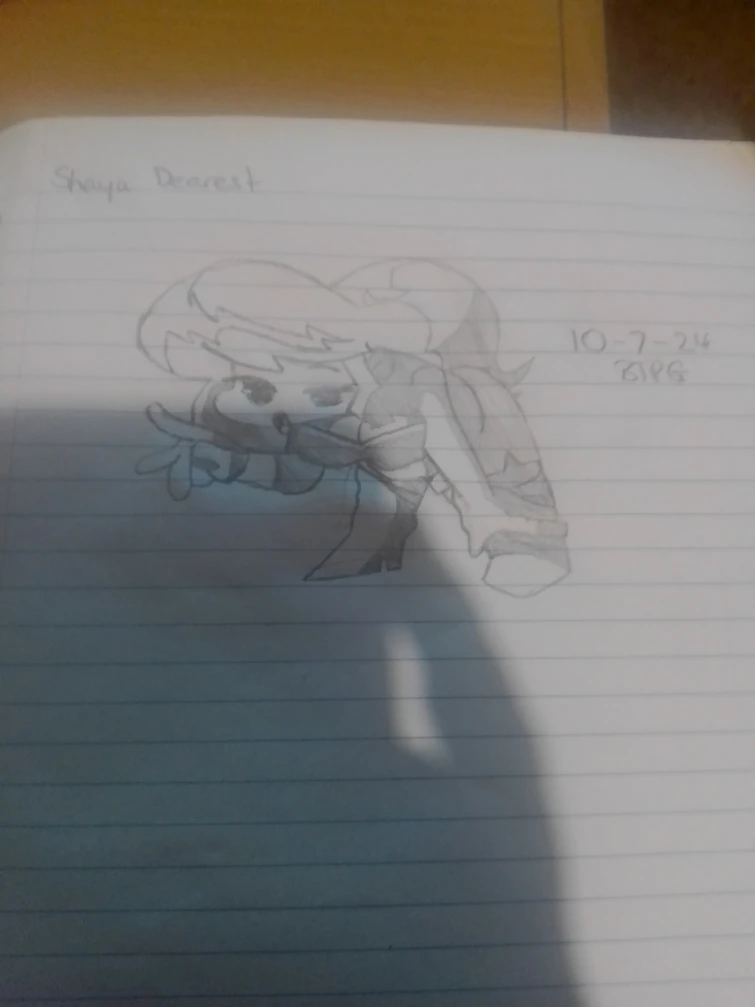 I also decided to draw Shaya Dearest (aka B3 GF) again... | Fandom