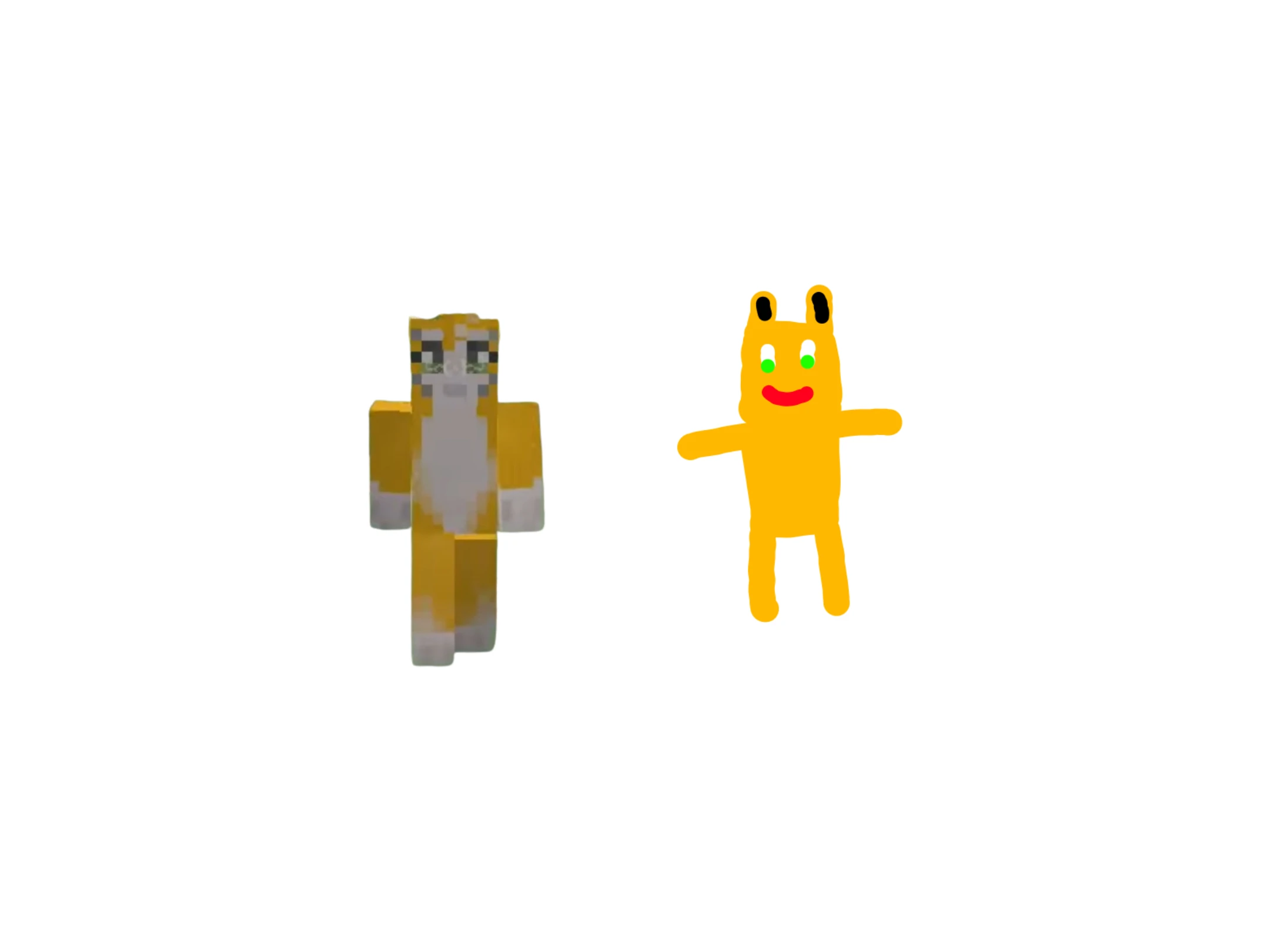 How Stampy looks vs how he builds himself | Fandom