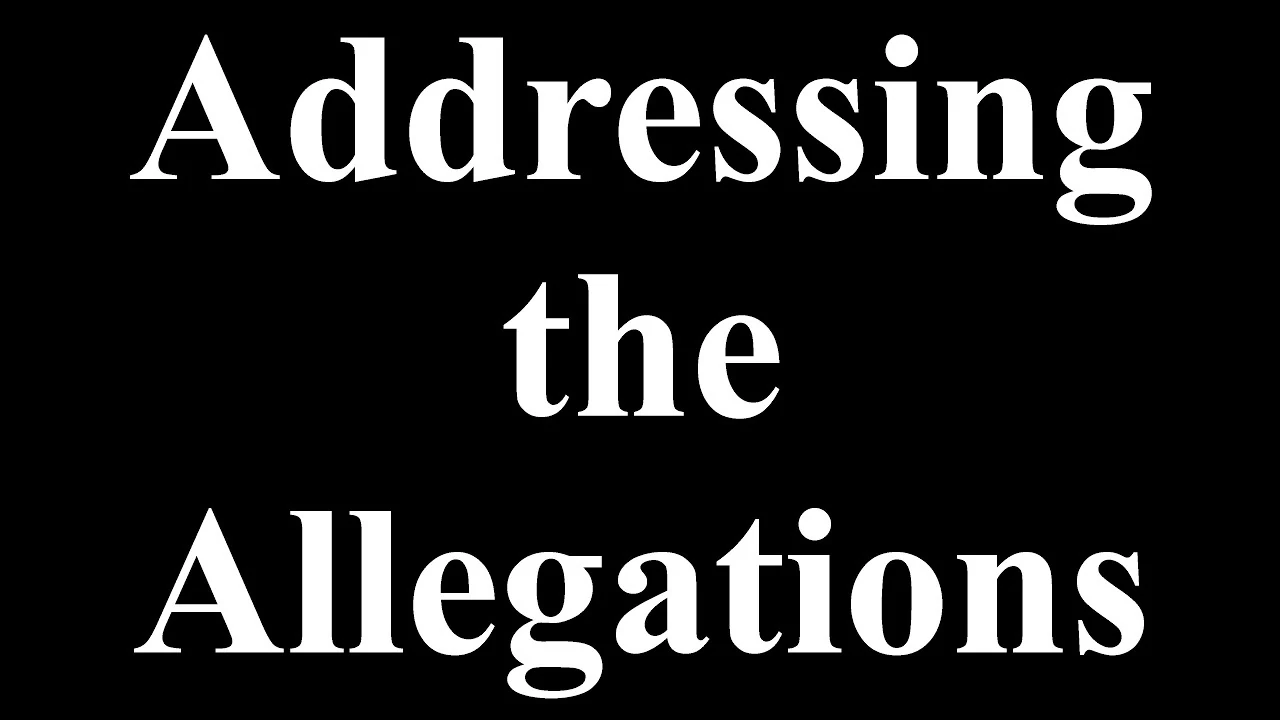Addressing the Allegations | Fandom