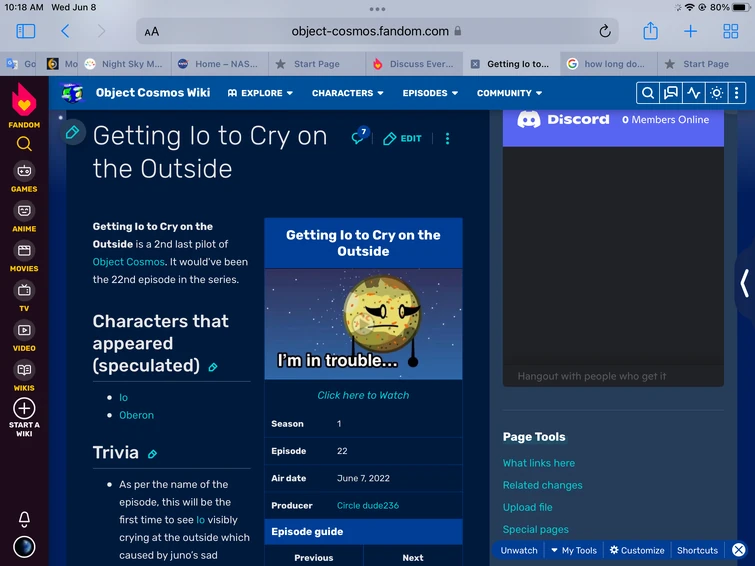 Discuss Everything About Object Cosmos Wiki | Fandom