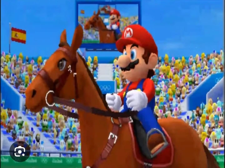 Mario riding a horse | Fandom