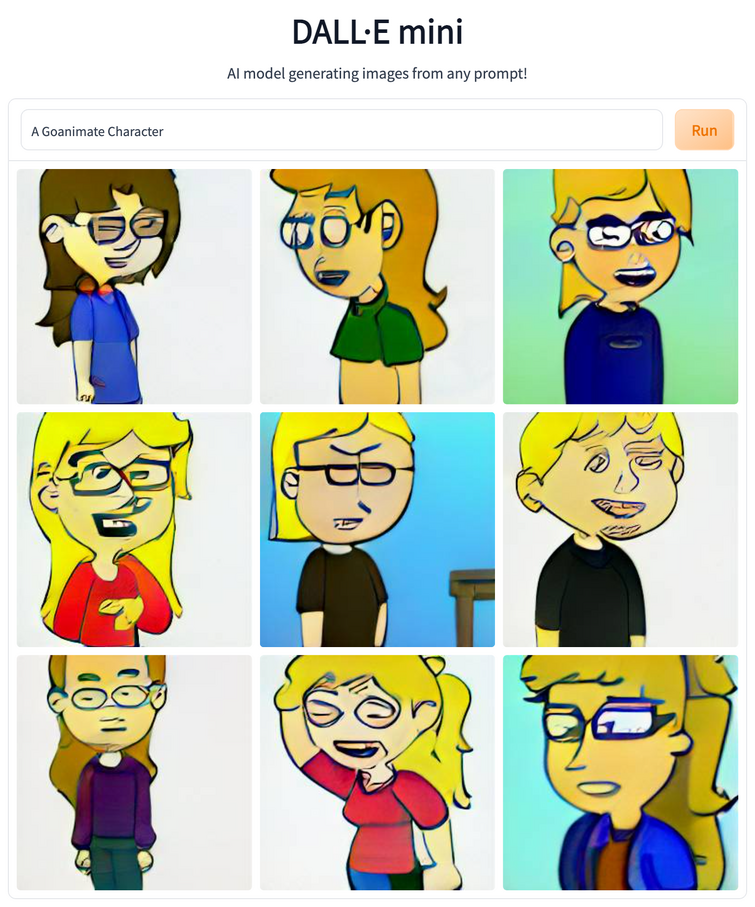 I asked for an A.I to generate some Goanimate Characters and this is ...