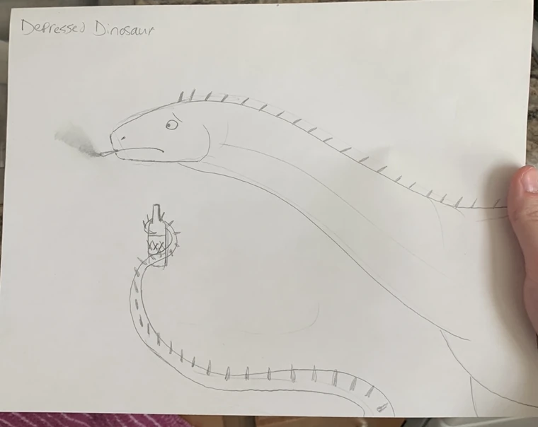 Depressed dinosaur | Fandom
